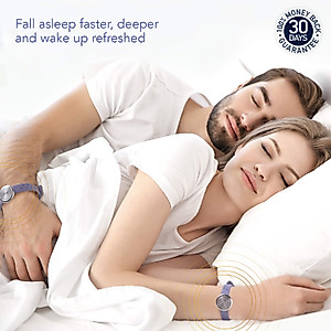 Philip Stein Nano Sleep Bracelet w/Natural Frequency Technology; Effective Sleep Aid for Adults; Wake Up Feeling More Rested