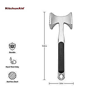 KitchenAid Gourmet Meat Tenderizer, One Size, Black