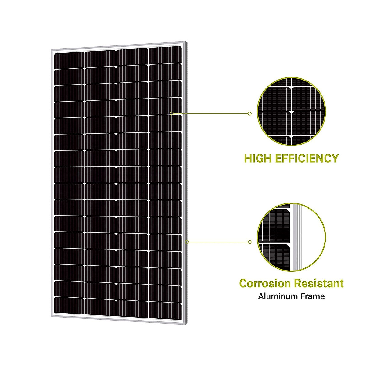 Newpowa 9BB Cell 200W Monocrystalline 200 Watt 12V Solar Panel High Efficiency Mono Module RV Marine Boat Off Grid
