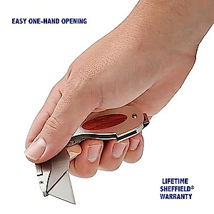 Sheffield 58132 Elliptic Folding Lockback Utility Knife