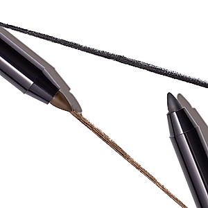 WOWCOMBO Ultimate Waterproof Eyeliner Pencil with Built-in Sharpener - Smudge-Proof - Long Lasting - Stays On All Day - Creates Bold & Defined Lines - Eye Makeup for All Ages & Skin Types (BLACK)