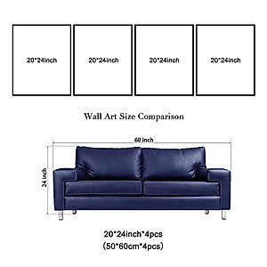 Wieco Art Moon Canvas Prints Wall Art Space Pictures Paintings Large Modern Gallery Wrapped Black and white Abstract Sky Giclee Artwork on Ready to Hang for Living Room Bedroom Home Office Decor