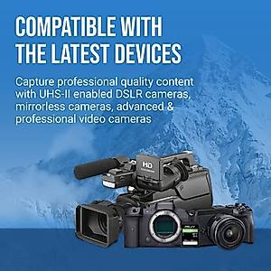 PNY 256GB EliteX-PRO90 UHS-II SDXC Memory Card – R300MB/s W280MB/s, U3, V90, 8K UHD, Full HD, UHS-II for Professional Photographers & Content Creators, DSLR, Mirrorless Cameras, Advanced Video Cameras