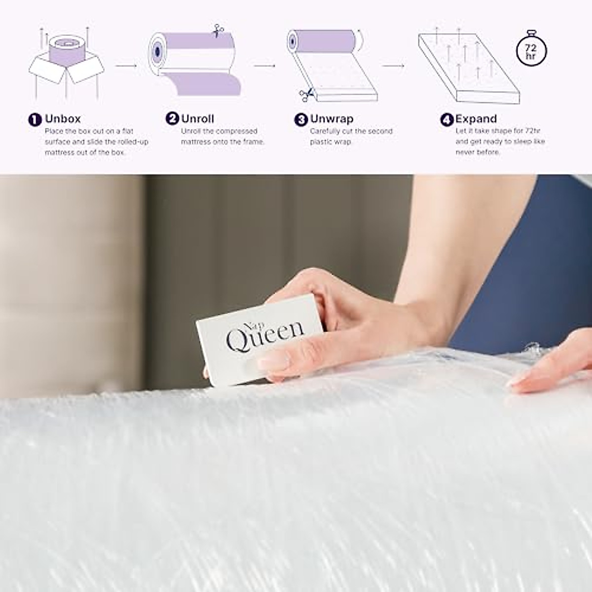 NapQueen 5 Inch, Twin Mattress, Memory Foam Pink Mattress - Medium Feel - CertiPUR-US Certified - Twin Bed Mattress in a Box, Breathable Soft Fabric Cover