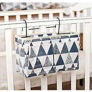 UJLN Bedside Caddy Hanging Bed Organizer Storage Bag Pocket for Bunk and Hospital Beds, College Dorm Rooms Baby Bed Rails (D-Style)