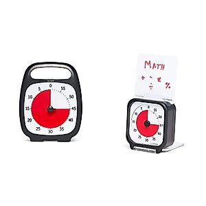 TIME TIMER Plus 60 Minute Visual Timer + Time Timer 3 inch Kids Desk Countdown Clock