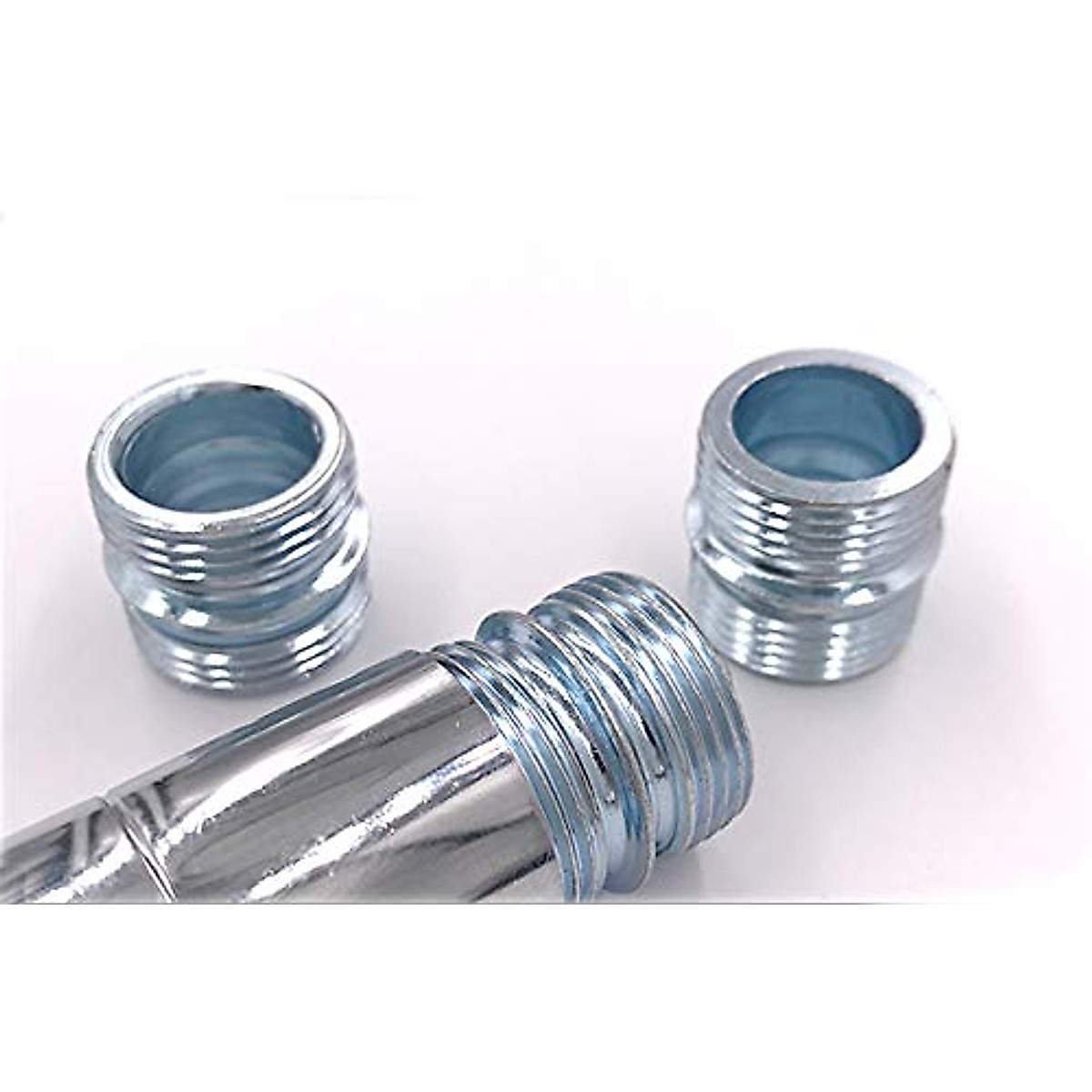 HOWDIA 1"/ 25.4mm Diameter Connectors for Coarse Thread 0.047"/1.2mm Thick Wire Shelving Poles, Pole Connector for Shelf Unit Replacement Parts Storage Shelves Part Metal Rack Updated Version, 4 Pack