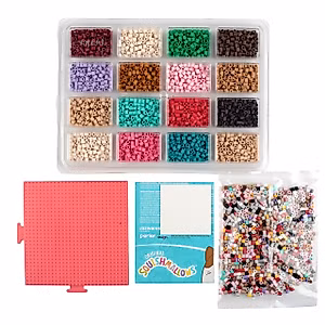Perler Squishmallows Fused Bead Activity Kit with 5 Unique Patterns, Finished Project Sizes Vary, Multicolor 4393 Pieces