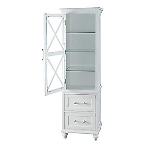 Teamson Home Dawson Wooden Storage Cabinet, Standard, Linen Tower