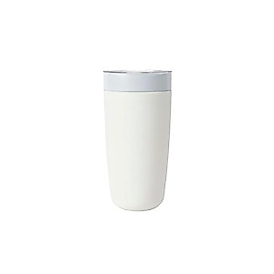W&P Porter Insulated Tumbler 20 oz | No Metallic Aftertaste Ceramic Coated for Water, Coffee, & Tea | Wide Mouth Vacuum Insulated | Dishwasher Safe, Cream