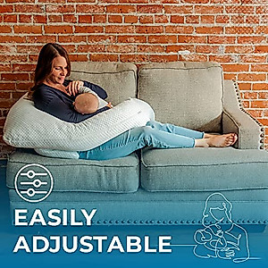 Pregnancy Pillows for Sleeping | Cooling Pregnancy Pillow for Pregnant Women to Sleep | Gel Memory Foam Side Sleeper Body Pillow | Body Pillows for Adults | Maternity Pillow for Pregnant Women