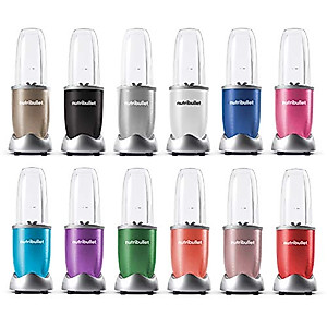 NutriBullet Pro - 13-Piece High-Speed Blender/Mixer System with Hardcover Recipe Book Included (900 Watts) Champagne, Standard