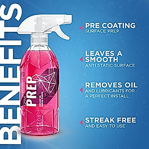 GYEON Quartz Q²M Prep 500 ml - Pre Coating Surface Prep to Remove Oils and Lubricants Before Applying Ceramic Coating - Anti Static Surface