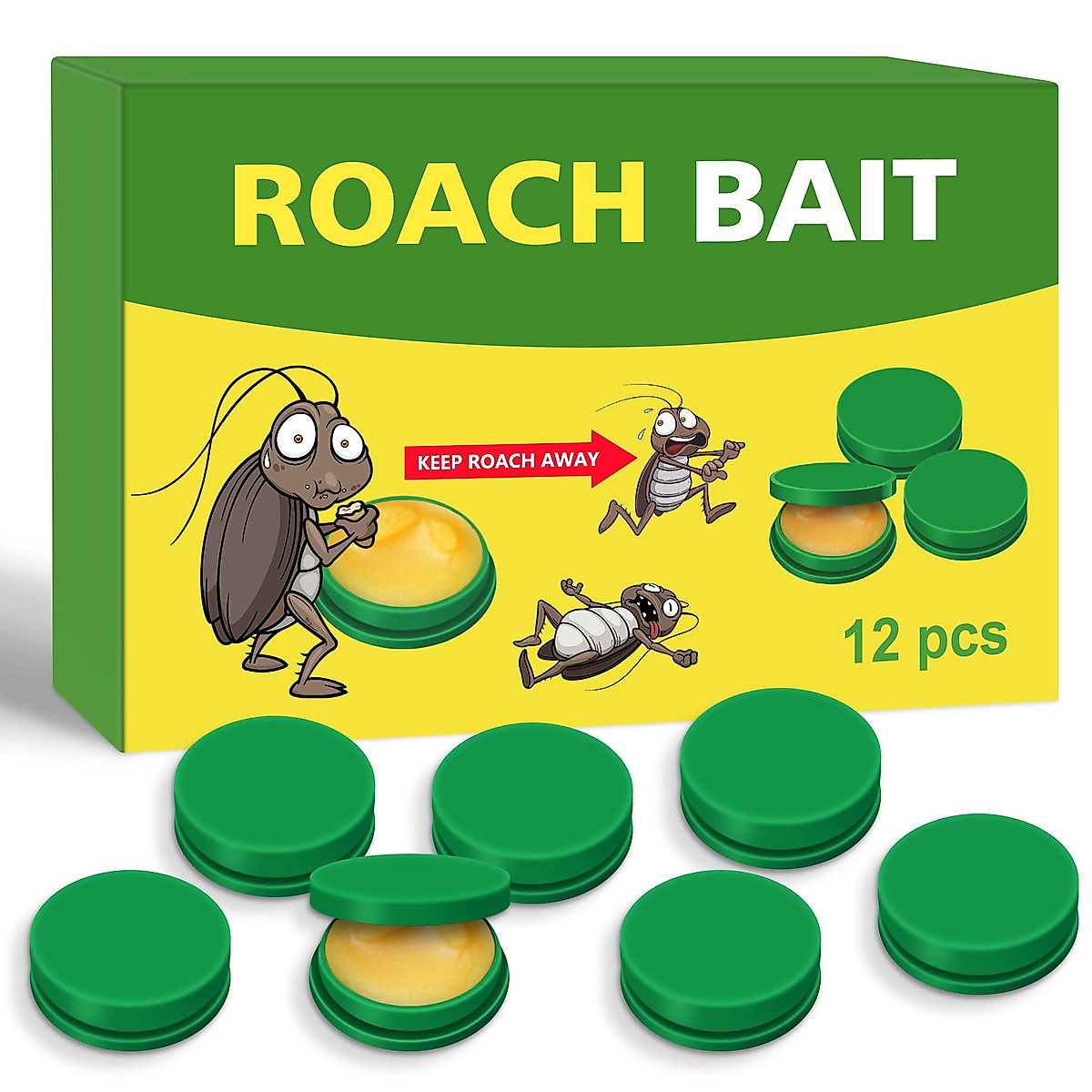 Endbug Roach Bait, Roach Killer Indoor Infestation, Roach Bait Gel Roach Traps, Roach Repellent Cockroach Killer Indoor Home for Small Large Cockroaches, Get Rid of Roaches Permanently Indoor/Outdoor