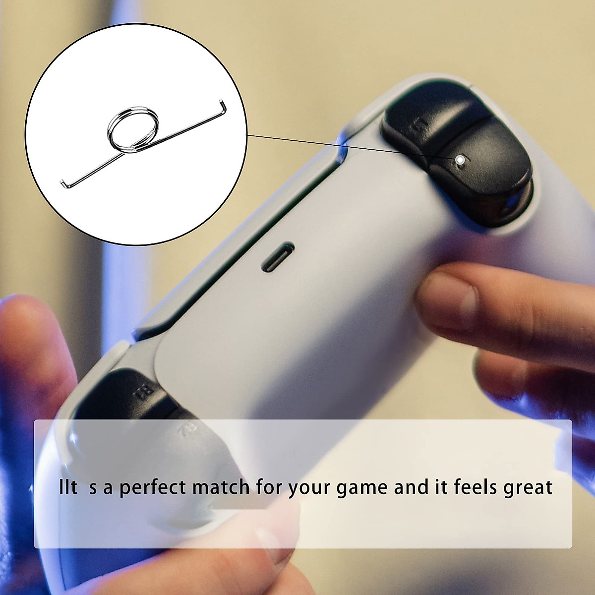 LUTER 35 Pcs L2 R2 Trigger Button Springs, Metal Spring for PS5 Controller Key Springs Replacement Kit for PlayStation 5 PS5 Controller