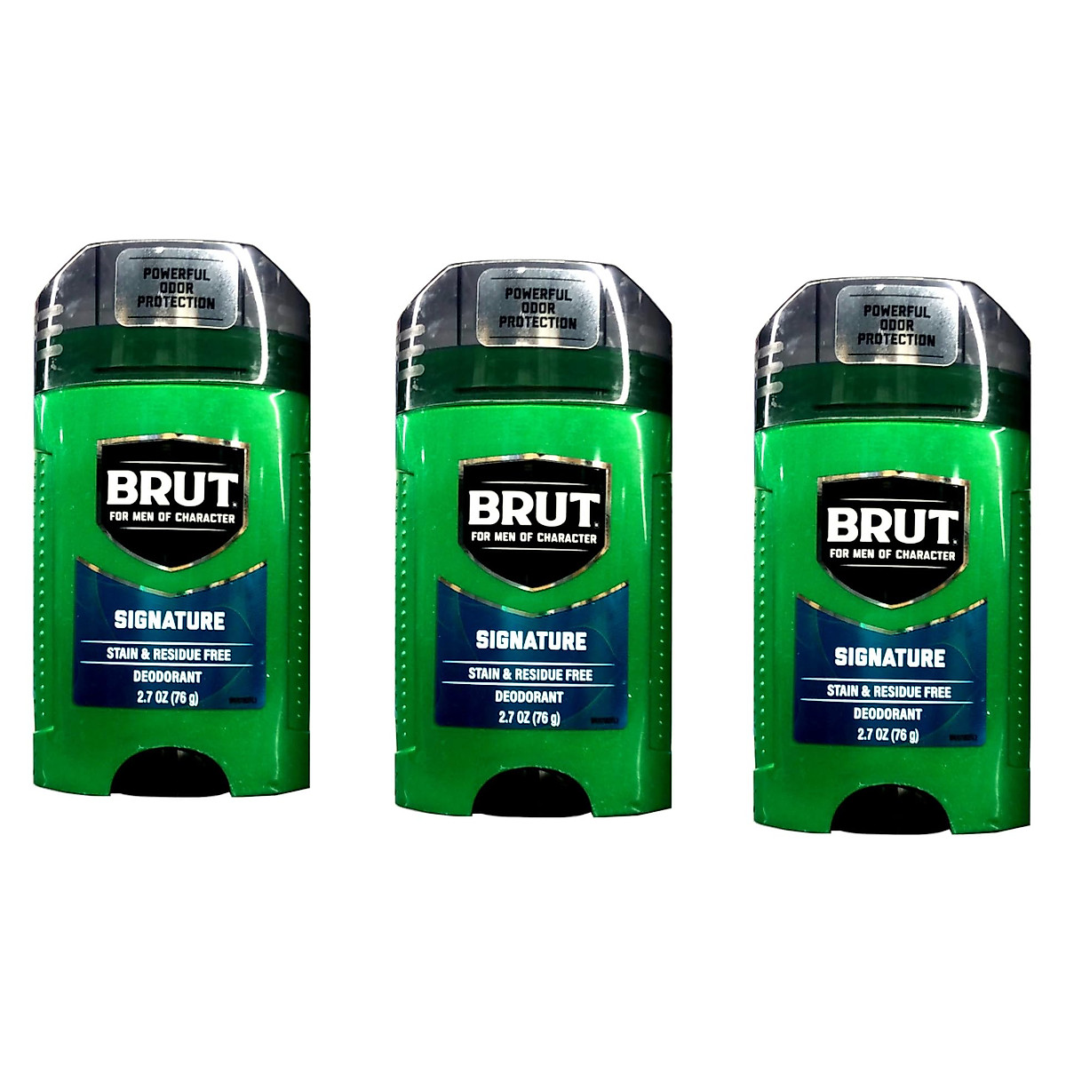 Brut Deodorant Oval Solid 2.25 Oz. (3 Pack)