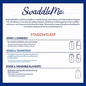 SwaddleMe Arms Free Convertible Pod – Size Large, 3-6 Months, 2-Pack (Tumbling Tulips) Zip-up Baby Swaddle Helps Transition to Arms Out Sleep for Safe Rolling and Self-Soothing