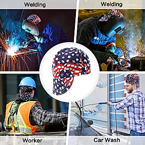 Luckyweld Welding Cap,with Flame Resistant Cotton Welders Caps Mesh Inside, Welding Hat for Men Suitable Most Welding Helmet