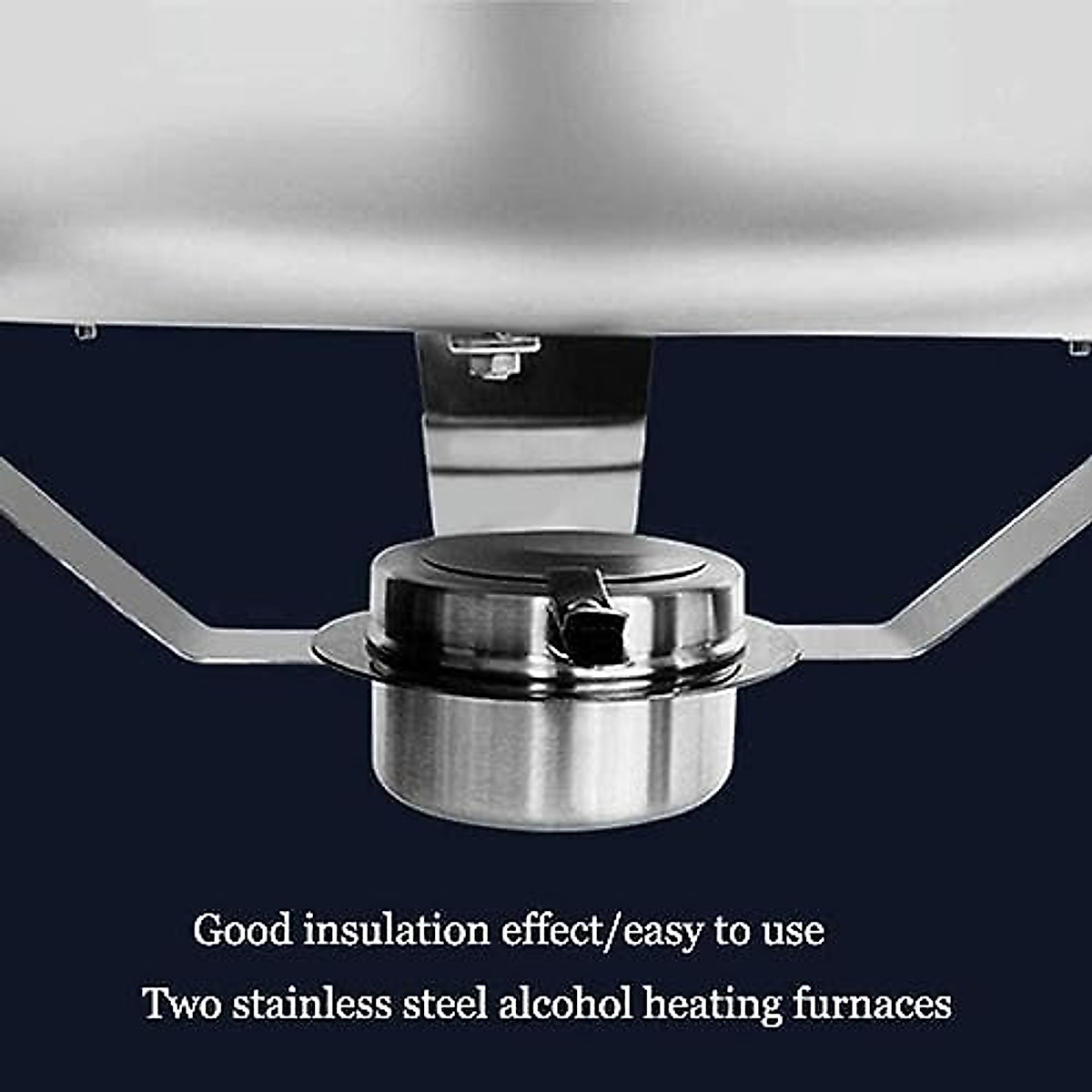 Chafing Dishes Chafing Dish Buffet Set, Food Warmers Server Warming Tray Round Rectangular Chafers, Stainless Steel Square Chafer, Round Food Warmer Chafing For Catering Warmer Chafer Set, Energy Effi