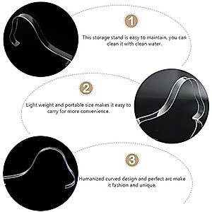 Shelf Bracket 20 Pcs Acrylic Clear Sandal Shoes Display Racks Stand Inserts Holders Shoe Support for Womens Shoes (Transparent) Clear Heels