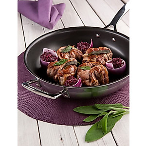 Le Creuset Tri-Ply Stainless Steel Nonstick 12.5" Deep Fry Pan with Helper Handle