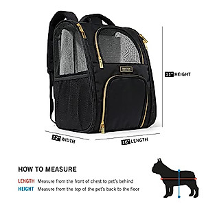 Kenneth Cole Reaction Collapsible Travel Pet Carrier Soft Multi-Entry Folding Portable Kennel Crate for Puppy Dog, Cat, and Rabbit Carrier Bag, Backpack Pet Carrier, Up to 18 Lbs