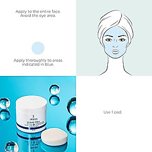 IMAGE Skincare, CLEAR CELL Salicylic Clarifying Pads, Exfoliating Wipes to Clarify Pores for Oily Prone Skin, 60 Pads