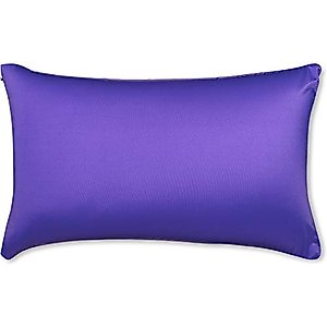 12" x 20" Throw Pillow – Dark Lavendar: 1 PCS Luxurious Premium Microbead Pillow With 85/15 Nylon/Spandex Fabric. Forever Fluffy, Outstanding Beauty & Support. Silky, Soft & Beyond Comfortable