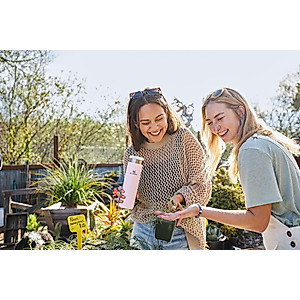 Stanley AeroLight Transit Bottle 20 oz | Locking Drink Through Lid | Leak Resistant Water Bottle or Coffee Travel Mug | Lightweight Insulated Stainless Steel | BPA-Free | Rose Quartz Glimmer