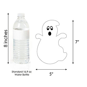 Big Dot of Happiness Spooky Ghost Essentials - Ghost Decorations - DIY Halloween Decor - Halloween Cutouts - Halloween Decorations - Halloween Party Decorations - Ghost Decorations - Set of 20