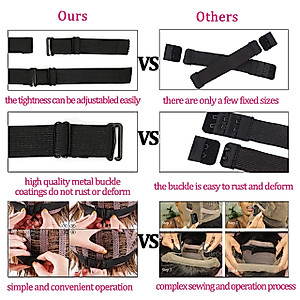 Adjustable Elastic Band for Wigs，Adjustable Wig Band Wig Elastic Bands for Keeping Wig in Place Elastic Adjustment Strap Sew to the Wig Cap (8Pcs, Elastic Band)