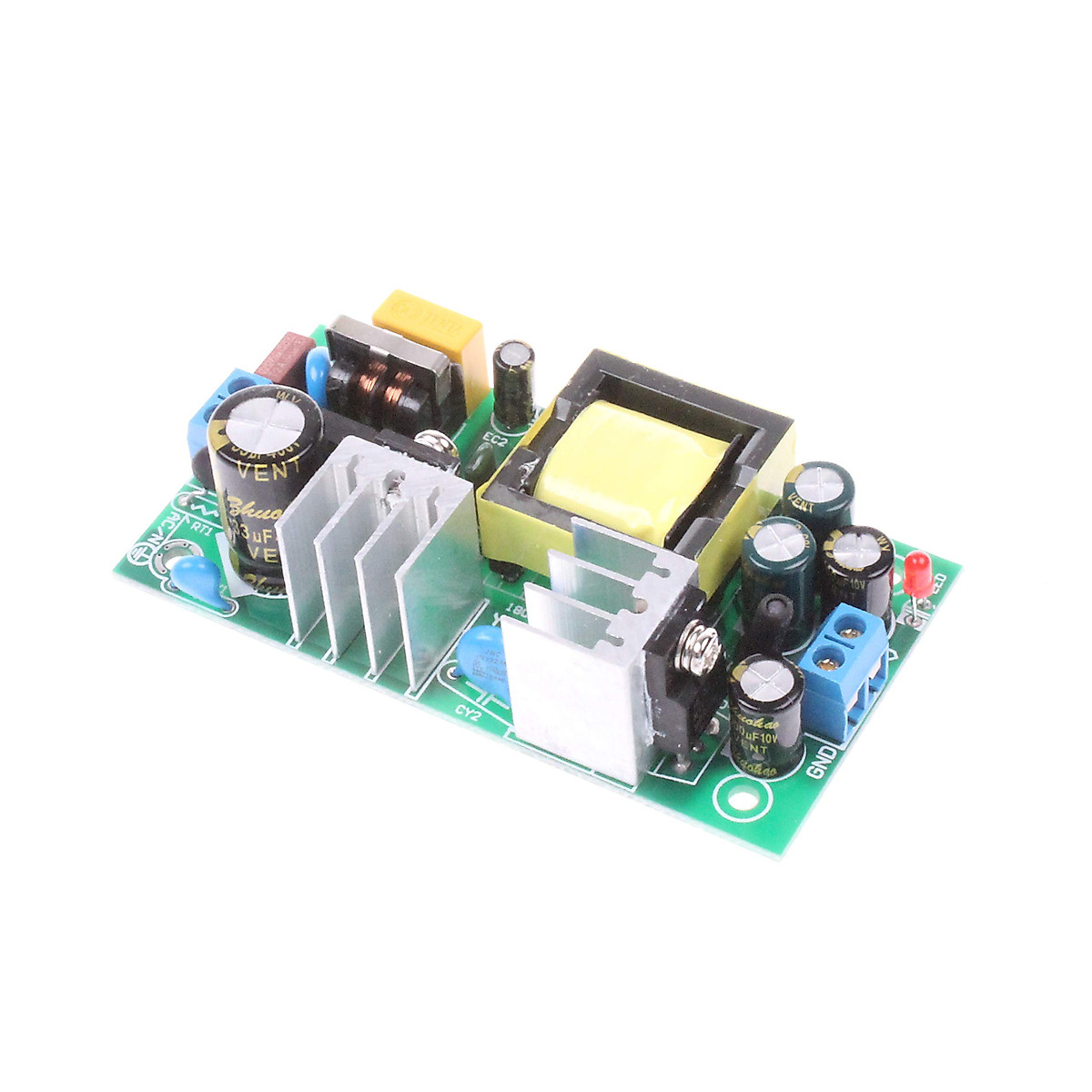 NOYITO AC to DC Precision Buck Power Supply Module AC 120V 100V-264V to 5V 3A 3000mA 15W Isolated Step-Down DC Module (5V 3A, Green)