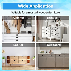 Fingerprint Lock for Cabinet,Smart Biometric Drawer Lock with USB Key,Keyless Hidden File Cabinet Wardrobe Lock, Finger Print Locks for Cabinet,Drawer,Wooden Furniture
