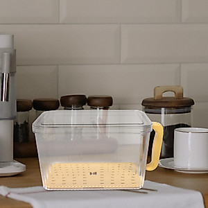 Box Food Containers Kitchen Fresh Container Fridge Toast Canister Toast Containers for Fridge Bread Storage Keeper Fridge Sealing Case Bread Holder Fruit Plastic Kitchen Supplies