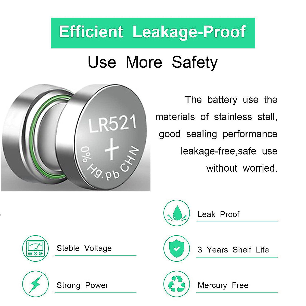 30pcs LR521 AG0 1.5V Alkaline Coin Batteries SR521SW 379 SR521 179 SR63 Watch Battery Button Coin Cell for Watches, Keychain Flashlight, Penlight, LED Propellers, Hot Toys