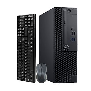 Dell Optiplex 3060 SFF Computer Desktop PC, Intel Core i5-8400 8th Gen Processor, 16GB DDR4 Ram, 512GB NVMe SSD + 2TB Hard Drive, HDMI, Wireless Keyboard Mouse, WiFi & Bluetooth, Windows 10 (Renewed)