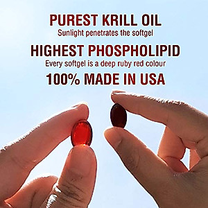 LABO Nutrition Perfect Krill EX, The Purest Ultra Strength Antarctic Krill Oil, Highest Phospholipids (>56%) with Choline & Astaxanthin, Omega 3, Heart & Joint Support, 100% Made In USA, 2x 60softgels