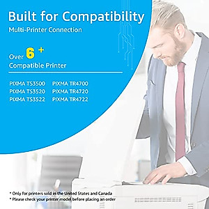 Palmtree Remanufactured Replacement for Canon Ink 275 and 276 PG-275XL CL-276XL High Capacity 275XL 276XL Ink Cartridges for Pixma TS3522 TR4720 TS3520 TS3500 TR4722 TR4700 Printer (1 Black, 1 Color)