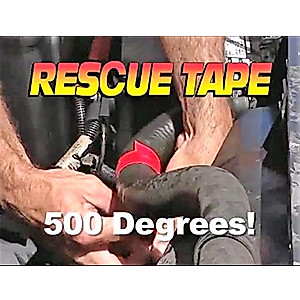 Rescue Tape, Self-Fusing Silicone Tape, Emergency Plumbing Pipe & Radiator Hose Repair, Electrical Insulation, Military Std, 1" x12', Blue
