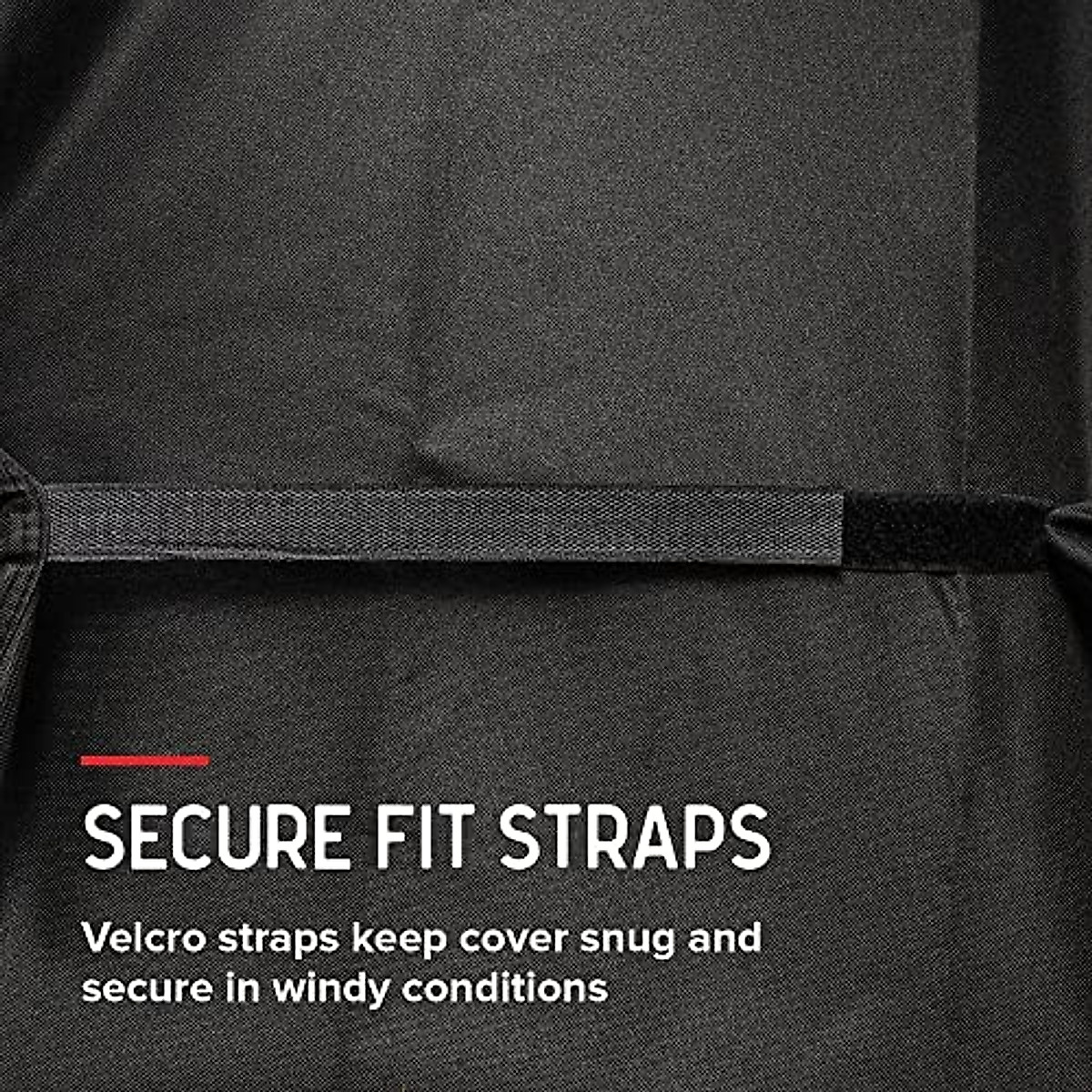 Nexgrill Premium Polyester Heavy Duty Quality Build Outdoor Cooking Flat Top Barbecue Griddle Cover, Durable, Water Resistant, with Adjustable Strap, fits 42" Flat Top Griddle, Black