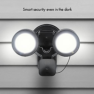 Wasserstein 3-in-1 Wired Floodlight, Charger and Mount Compatible with Blink Outdoor & Blink XT2/XT Camera - 2000 Lumens Powerful Floodlight (Black) (Blink Camera NOT Included)