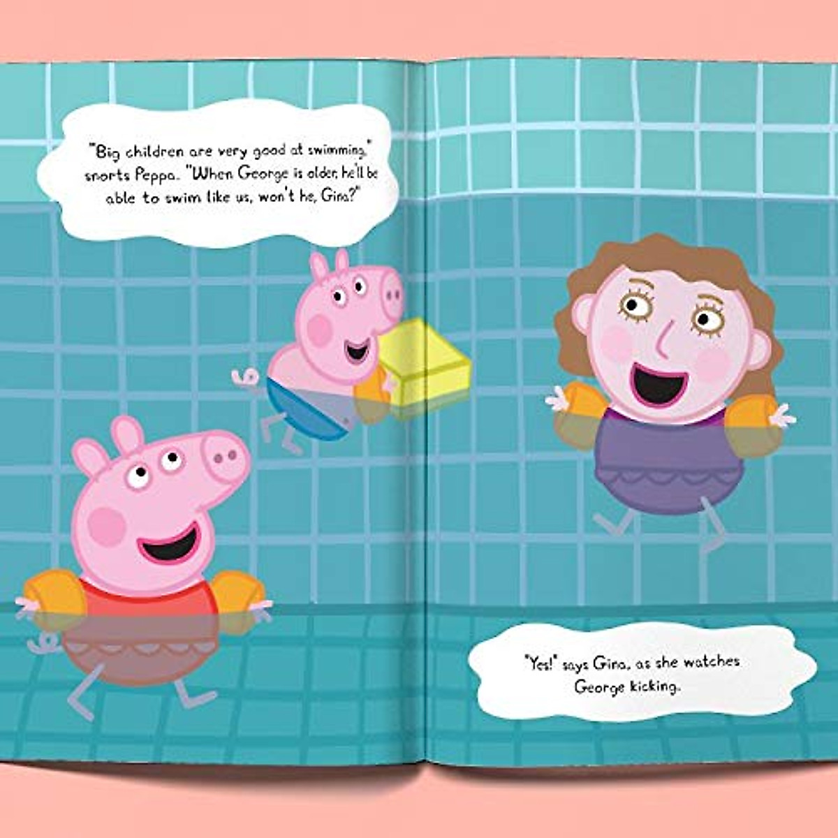 Personalized Book: Peppa and Me Go Swimming (Large Softback)