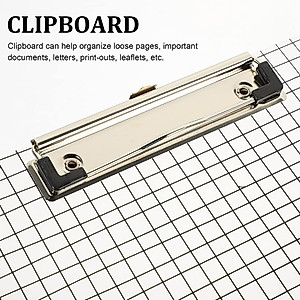 VOSAREA 2pcs Transparent Board Clip Document clipboard Office Supplies folders clipboard Standard Clip Sketch clipboard Clip hardboard Pocket Folder exam Paper Clips Acrylic Thin a4