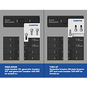 Generator Interlock Kit Compatible with Square D QO or Homeline 150 or 200 amp Panels. 1 3/8 inches Spacing Between Main and Generator Breaker