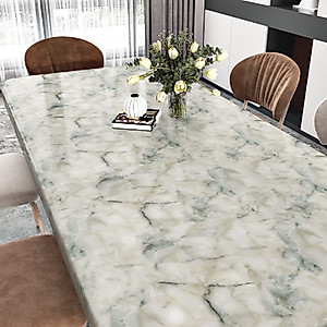 Gray Marble Contact Paper Peel and Stick Wallpaper Counter Top 24" x 118" Contact Paper for Countertops Waterproof Kitchen Backsplash Marble Wall Paper Vinyl Self Adhesive Contact Paper for Cabinets