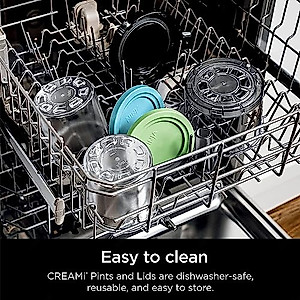 Creami Deluxe Pints, for Ninja Ice Cream Maker Pints, Pint Ice Cream Containers Airtight,Reusable Compatible with NC299AMZ,NC300s Series Ice Cream Makers