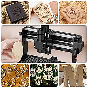 CNC Machine, Desktop CNC Router Machine for Woodworking Metal, 500W Router Machine, 3 Axis CNC 3018 Update Version 3020-Plus Engraving Machine for Wood Metal Acrylic PCB MDF Carving Cutting