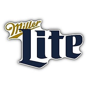 Miller Lite Vinyl Decal (Any Size) Miller Lite Beer Stickers for car, bar, Laptop, tumblers (3 inch)