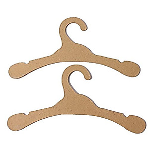 Cardboard Hangers, Environmentally Friendly Cardboard Hangers Baby, 32 Pieces of Baby Hangers, Durable, Wooden Baby Hangers Suitable for Baby Clothes Drying Storage