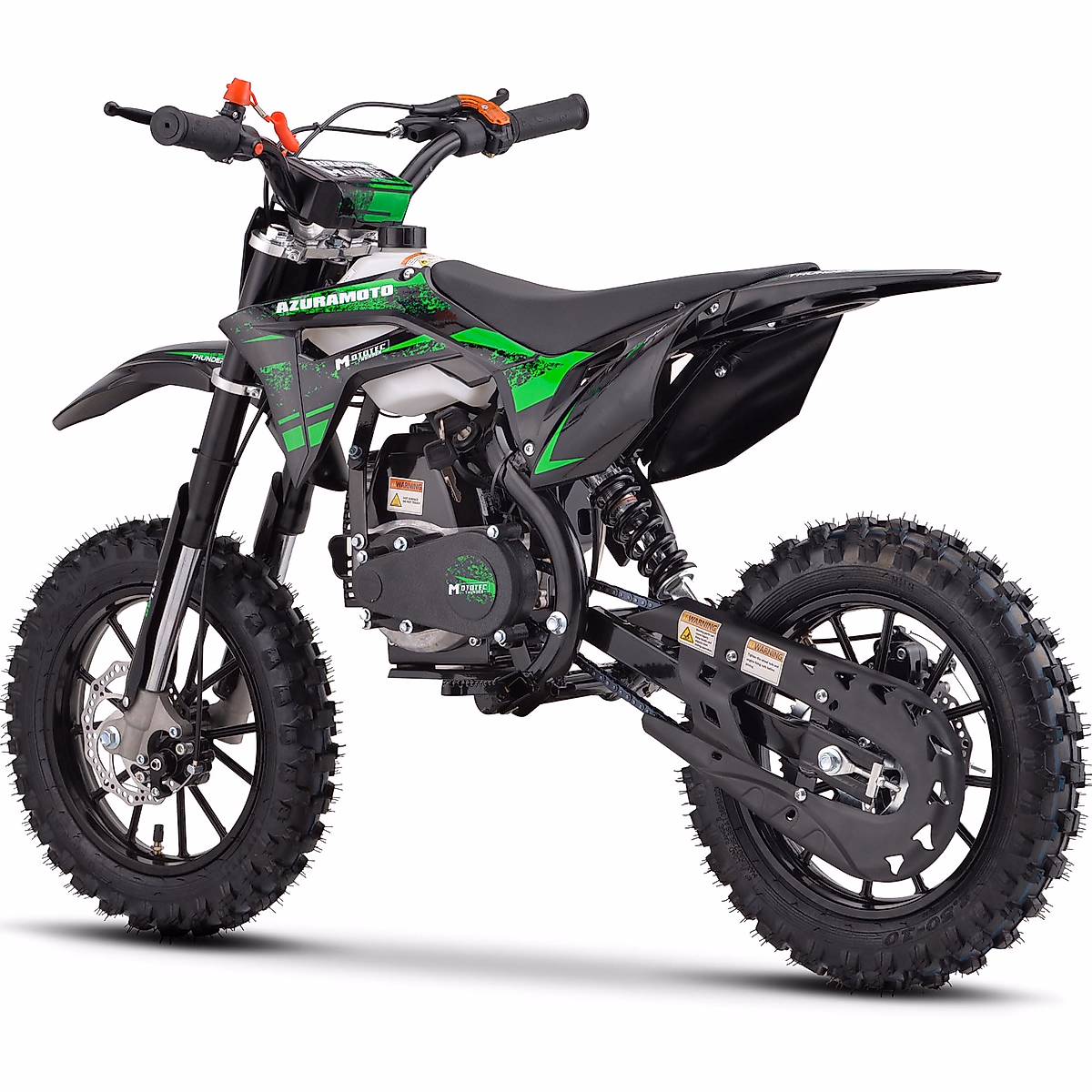 MotoTec Thunder 50cc 2-Stroke Kids Gas Dirt Bike Green